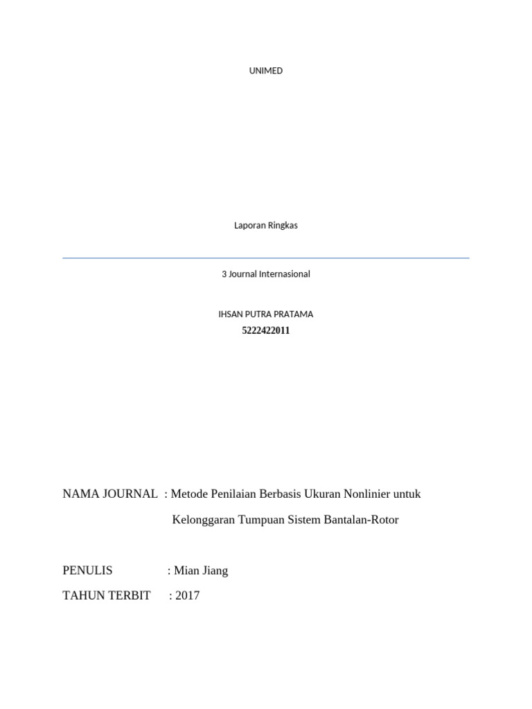 Laporan Ringkas Mekanika Teknik | PDF