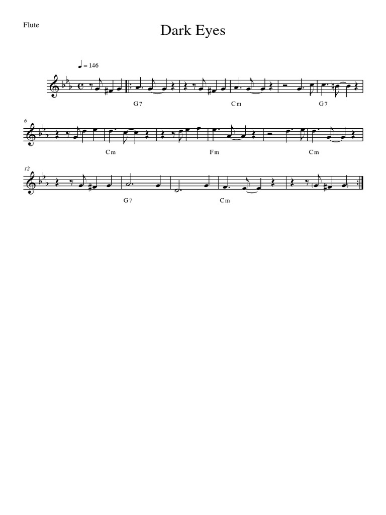 Dark Eyes - Flute | PDF