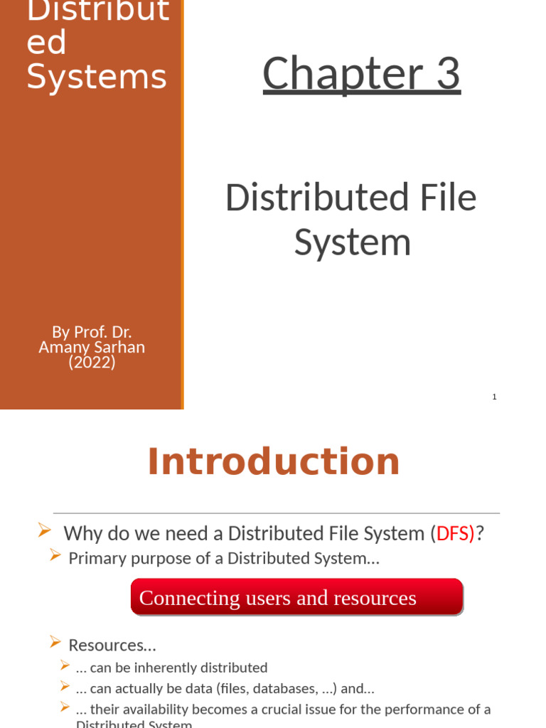 Chapter 3 - Distributed File System | PDF Chapter 3 - Distributed File System | PDF