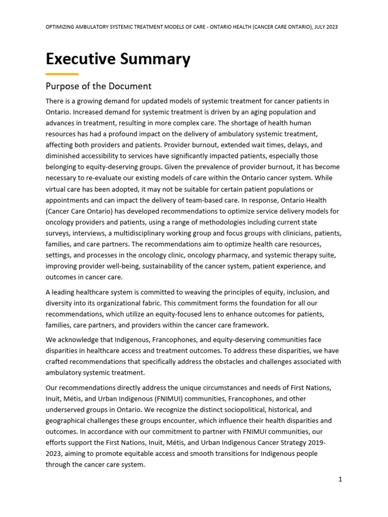 Amb Systemic Treatment MOCRecommendations Summary | PDF