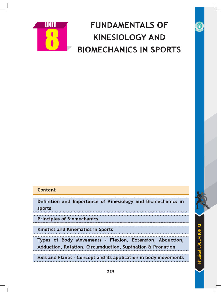 Unit-8 Biomechanics in Sports Notes - 27082024 - 195621 | PDF