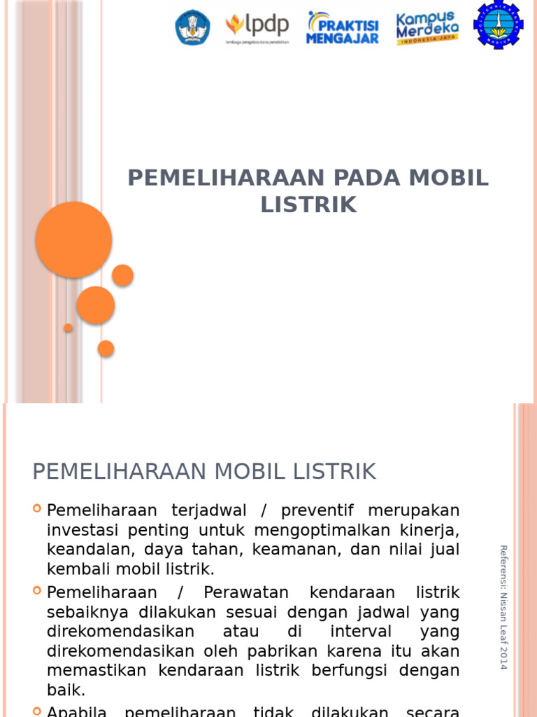 Pemeliharaan Pada Mobil Listrik | PDF