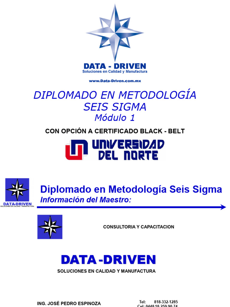 Dd2024 - Un - Diplomado Six Sigma Modulo 1 Mayo - Agosto | PDF