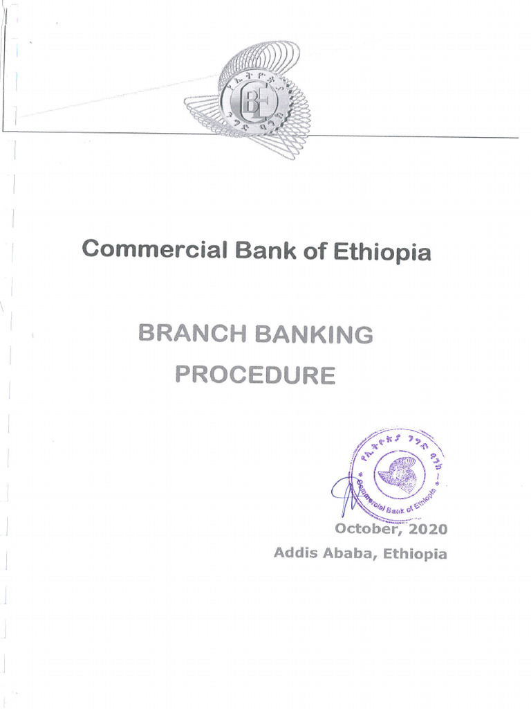 Branch Banking Procedure | PDF