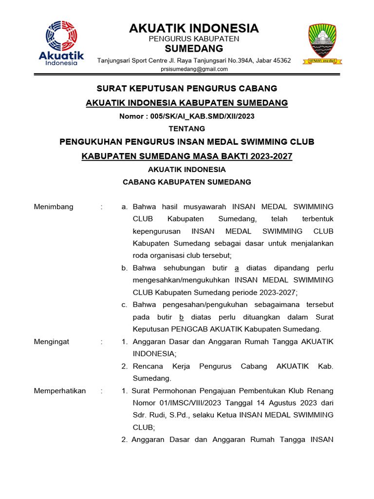 005-Sk-Insan Medal Swimming Club | PDF