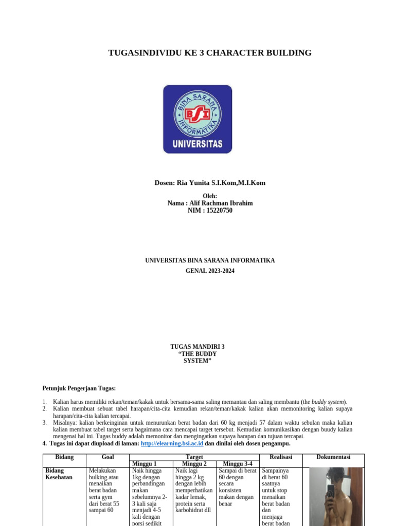 Tugasindividu Ke 3 Character Building | PDF