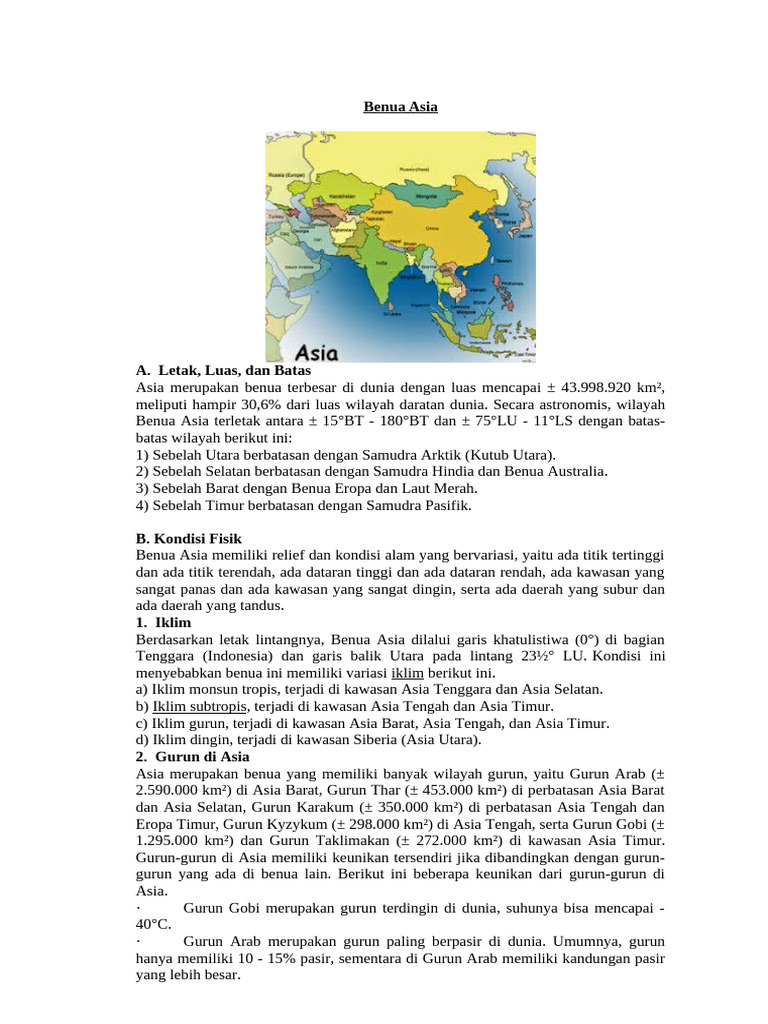 Benua Asia | PDF