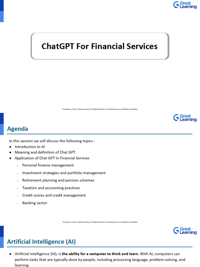 ChatGPT in Finance | PDF