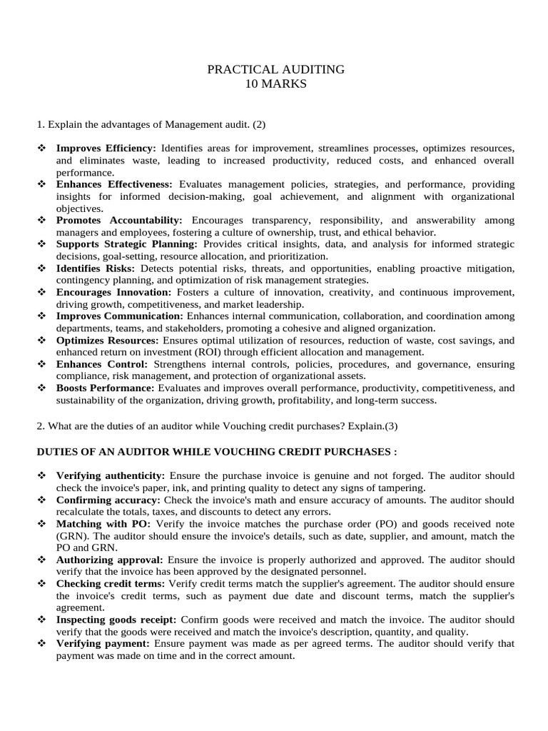 Pa 10 Marks | PDF