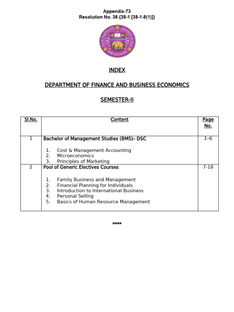 Appendix-73 II SEM | PDF