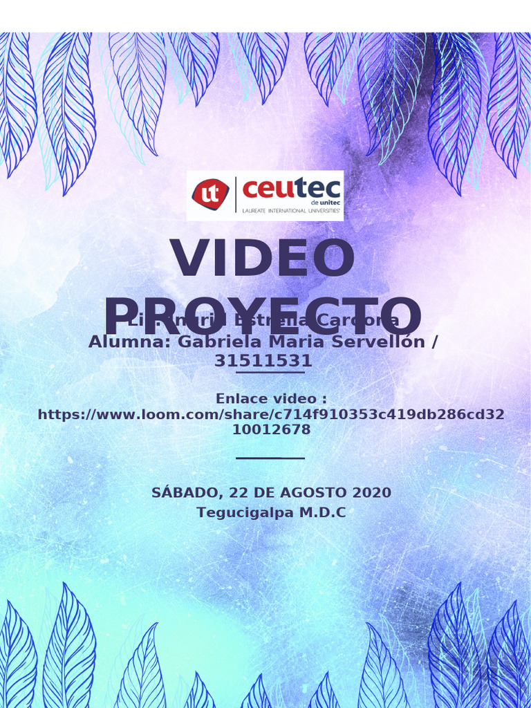 Tarea4 Presentacionproyecto1 | PDF