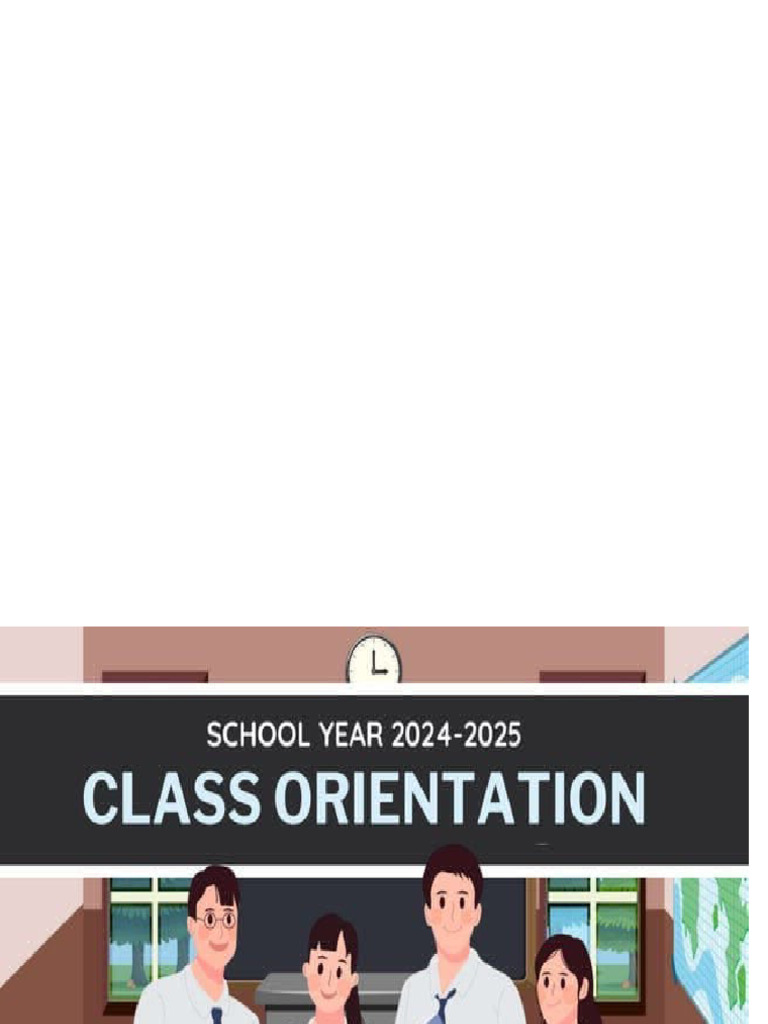 Classroom Orientation | PDF