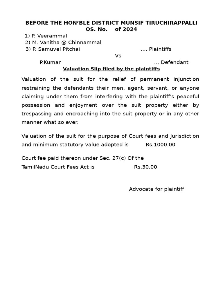 Valuation Slip | PDF