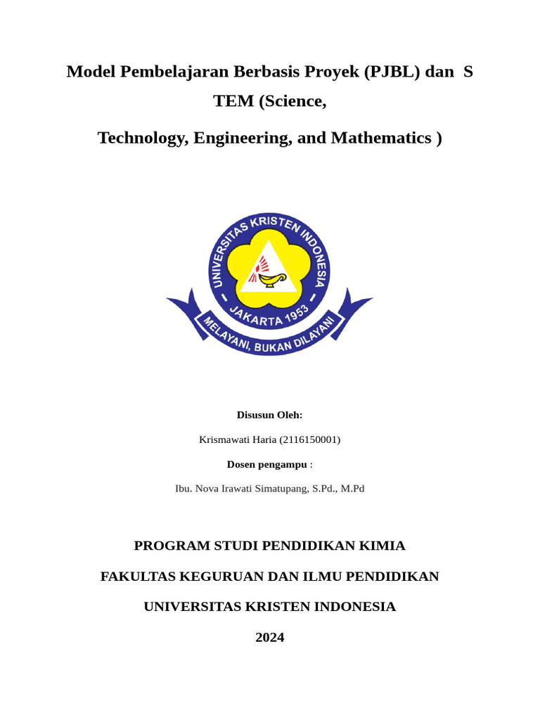 Makalah PJBL-STEM Krismawati | PDF