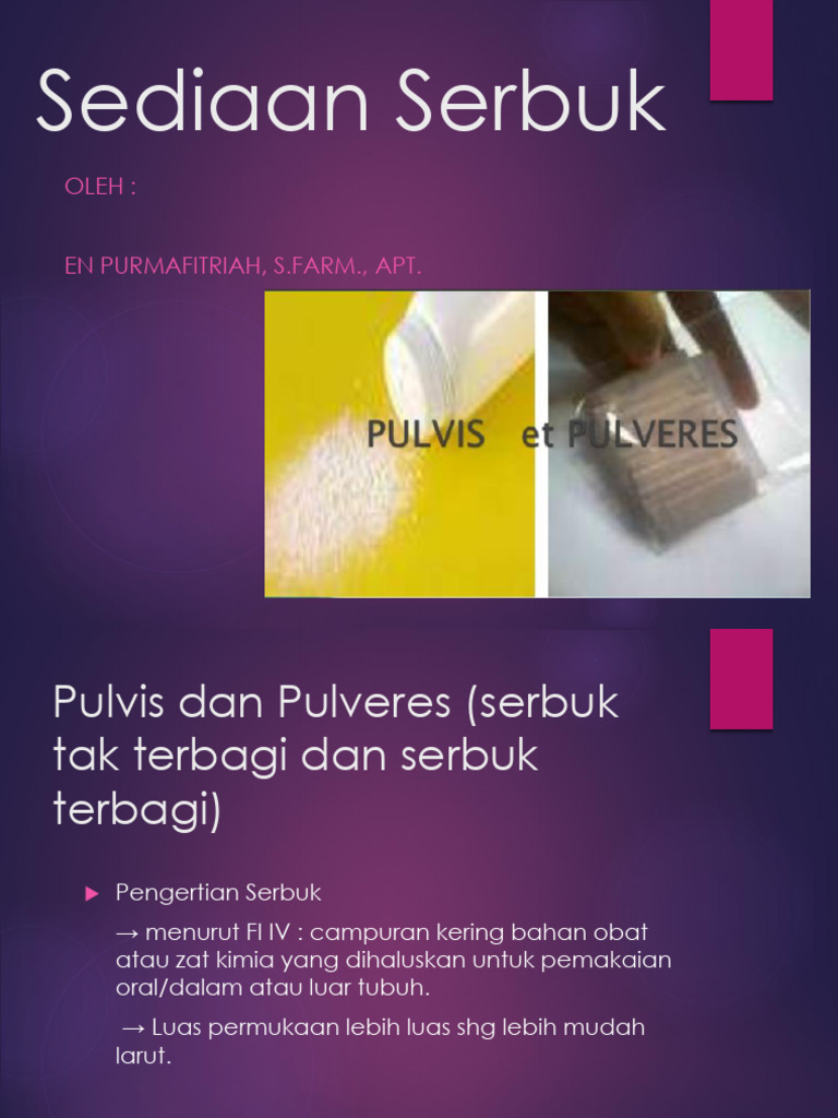 P7-Sediaan Serbuk | PDF