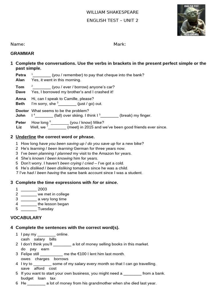 Unit 2 Test | PDF