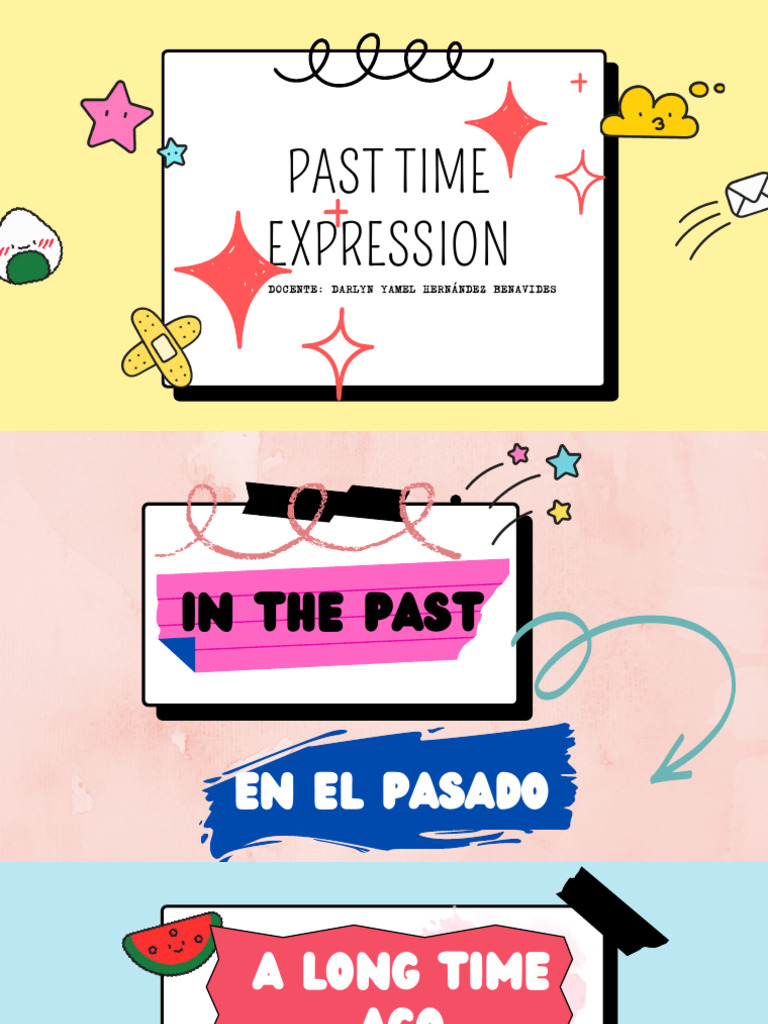 Past Time Expression: Docente: Darlyn Yamel Hernández Benavides | PDF