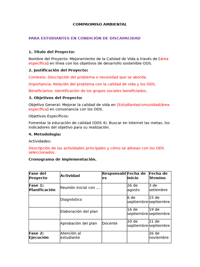 Compromiso Ambiental | PDF