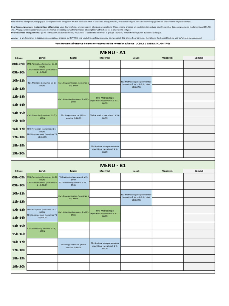2ncf03-Licence 2 Sciences Cognitives | PDF