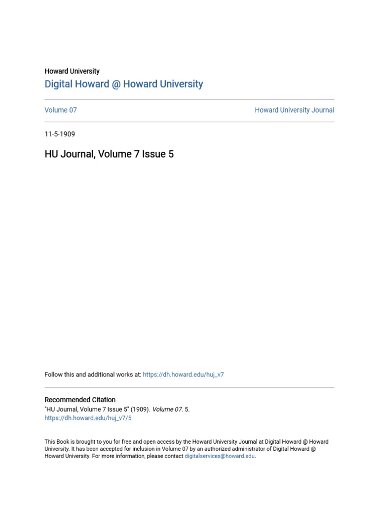 HU Journal Volume 7 Issue 5 | PDF