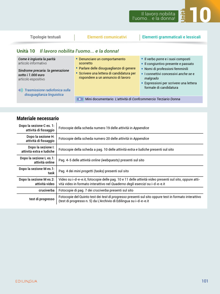 Unita 10-12, Guida Didattica, NPI 3 | PDF