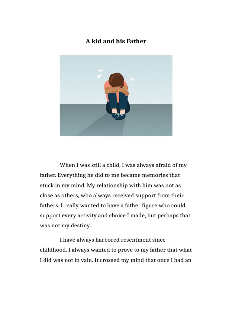 A Kid and His Father Wrriting Zidan | PDF