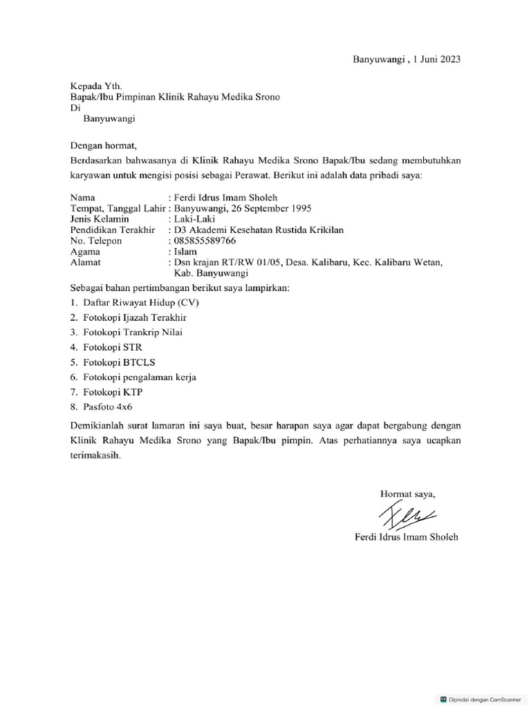 Klinik Rahayu Medika Srono | PDF