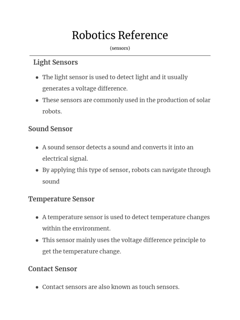 Robotics Reference Pdf