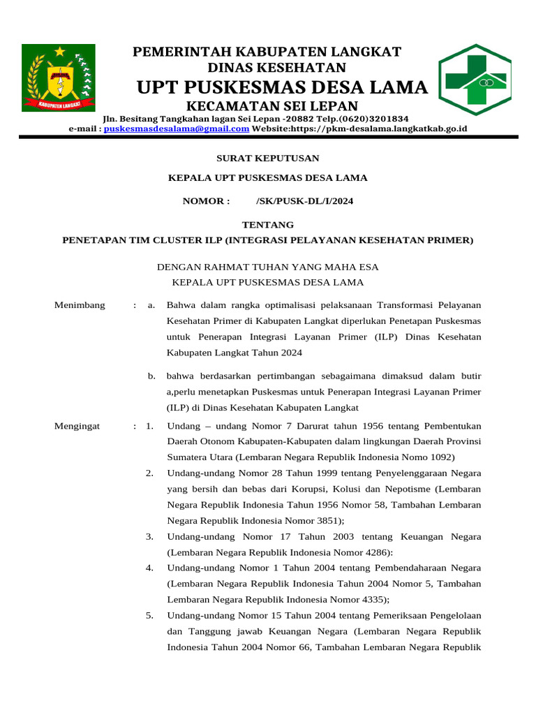 SK Tim Cluster Ilp | PDF