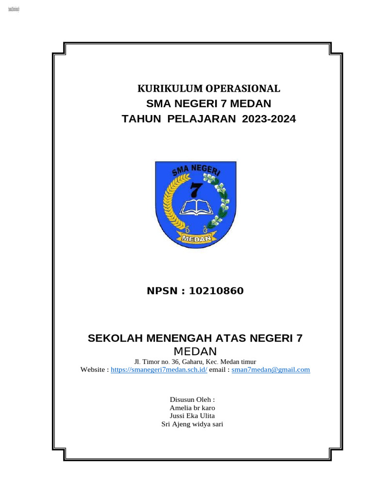 Kurikulum Operasional Kel Amel | PDF