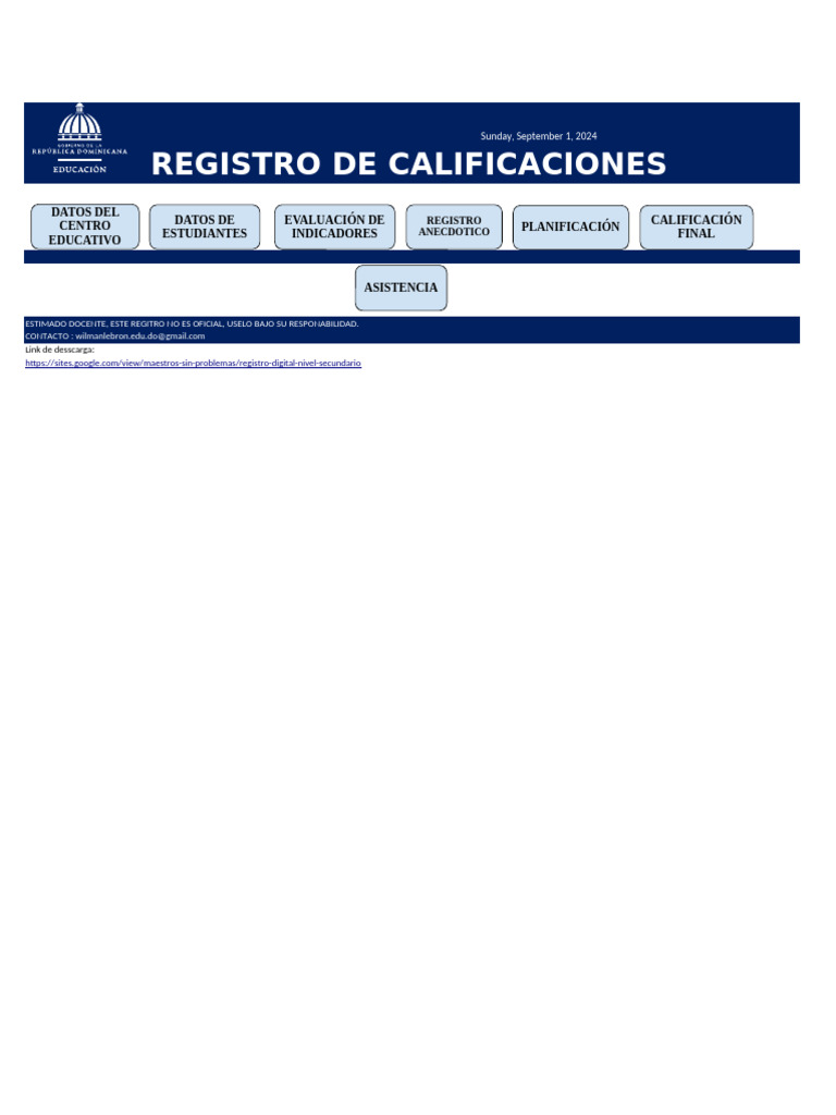 Registro Digital 2023-24 - Versión General-Modificado | PDF