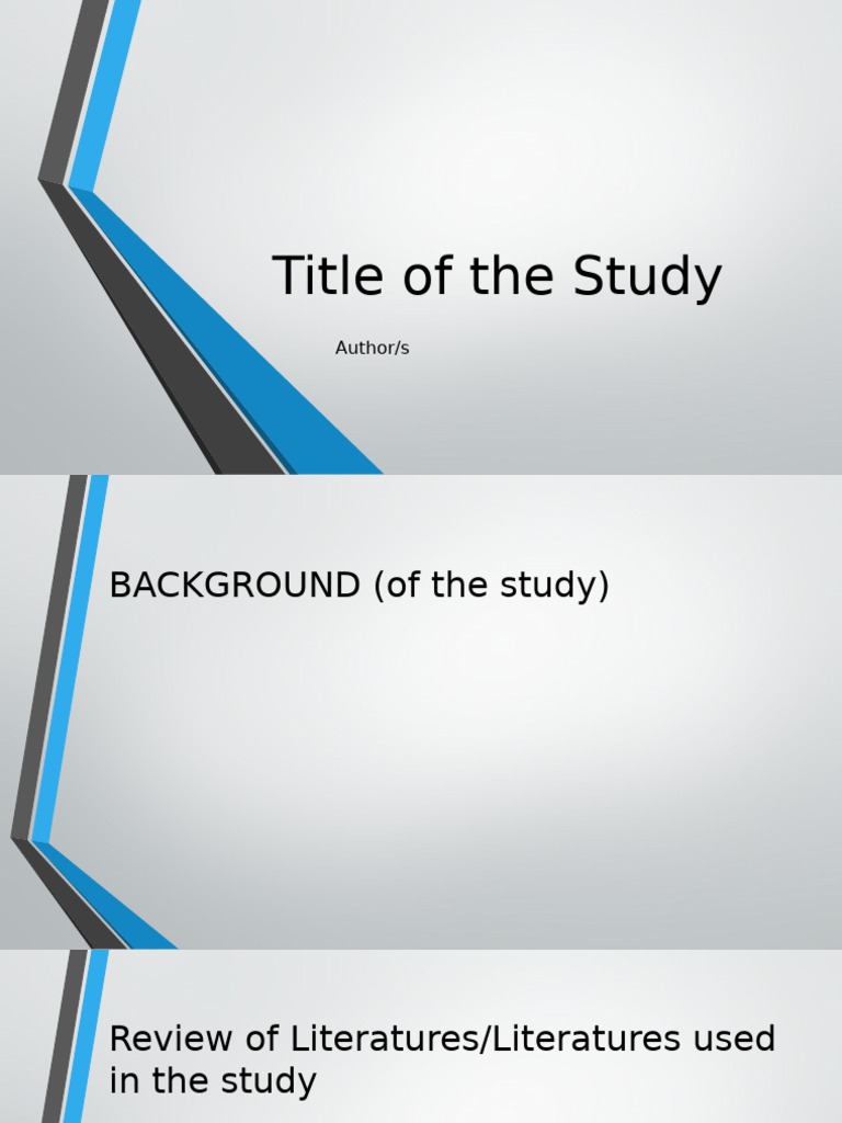 Presentation Format | PDF