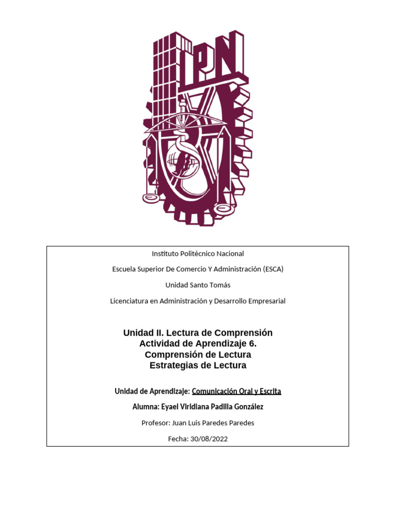 Padilla González - Eyael Viridiana - Act6 | PDF