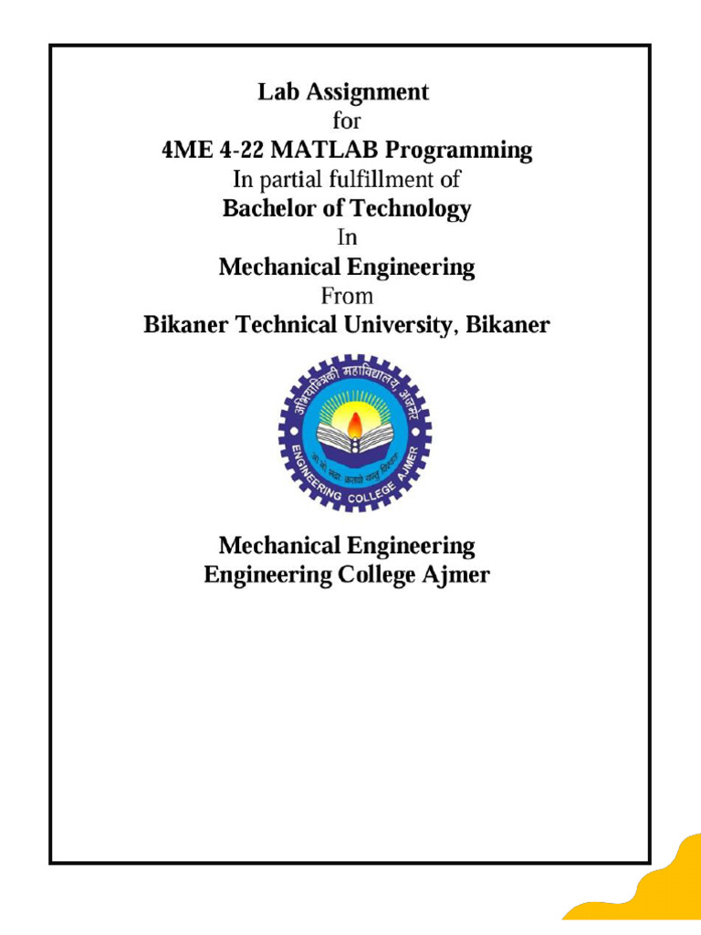 MATLABAssignmentvikas | PDF