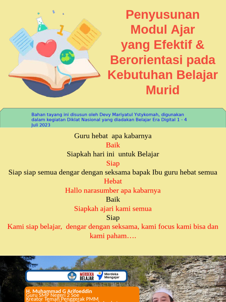 Praktik Membuat Modul Ajar | PDF