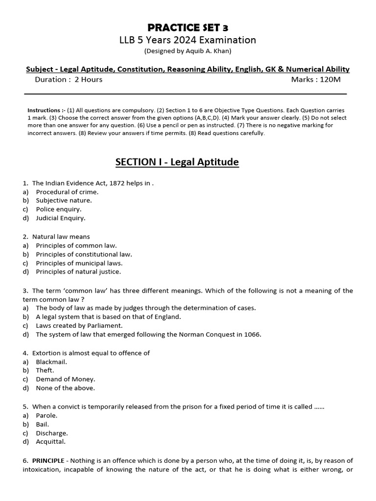 Practice Set 3 | PDF