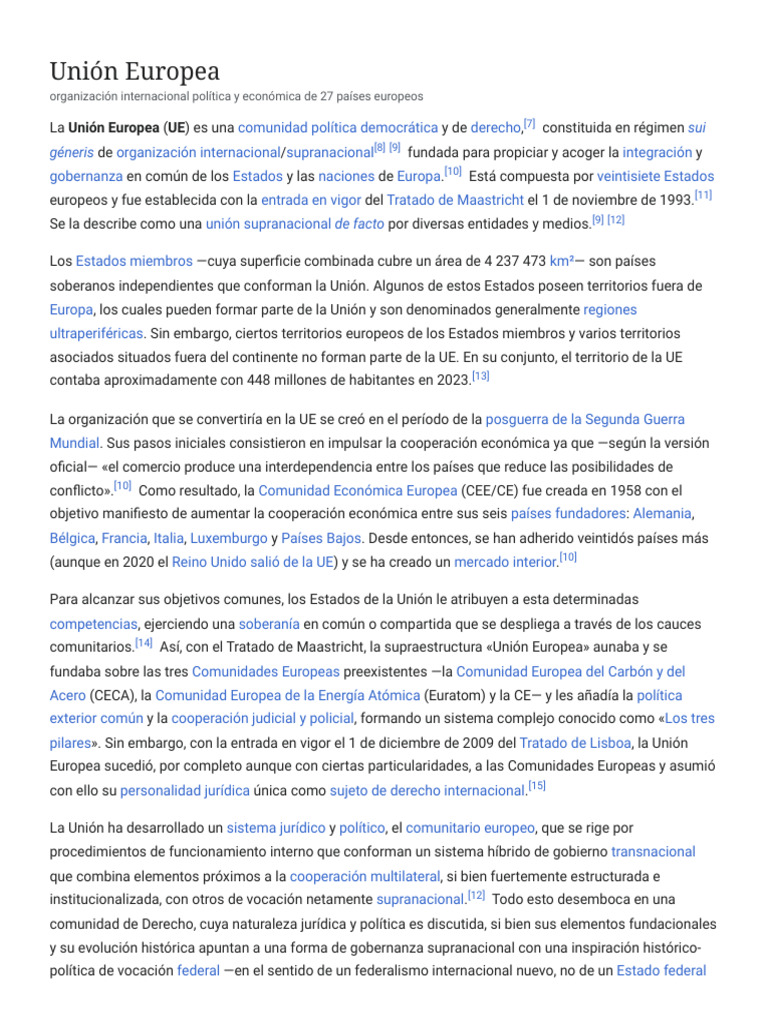 Unión Europea | PDF