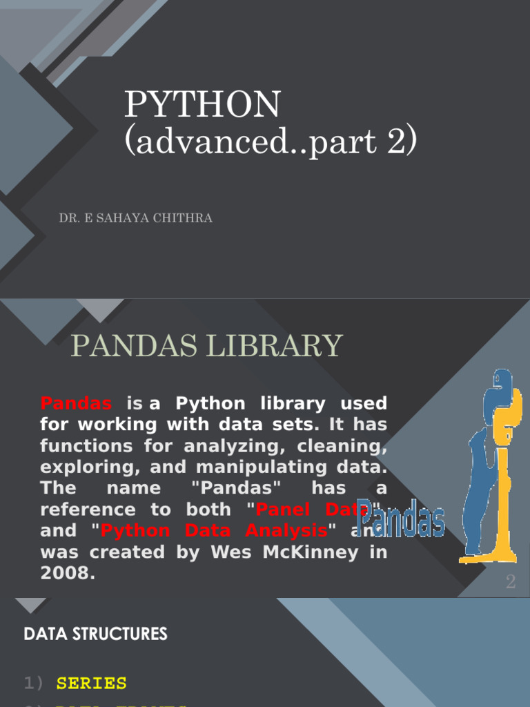 PYTHON (Advanced) Part2 | PDF