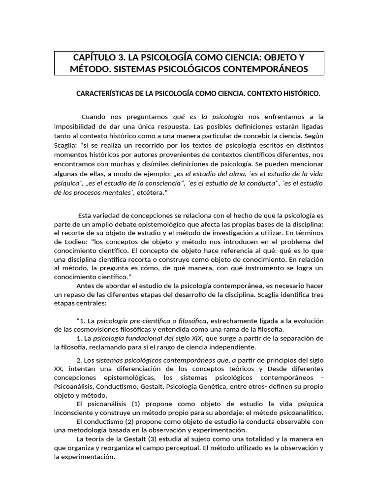 Eje Tem Tico 1 Cap Tulo 3 Scaglia | PDF