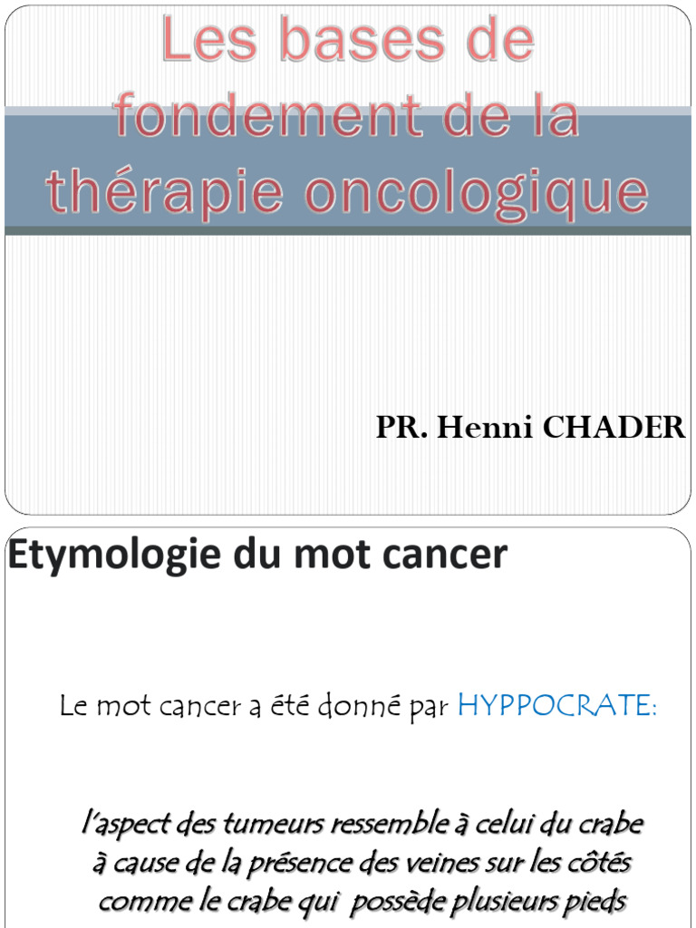 Oncologie (Officiel) | PDF