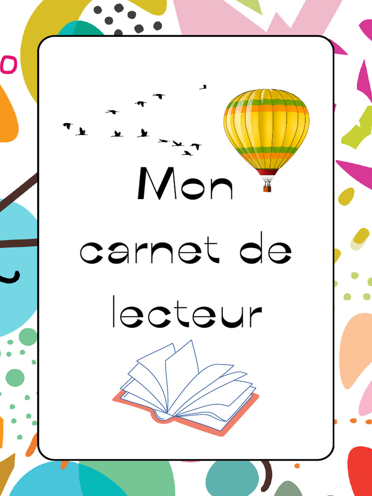 Page de Garde Carnet de Lecteur | PDF