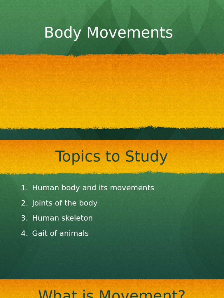 Body Movements | PDF