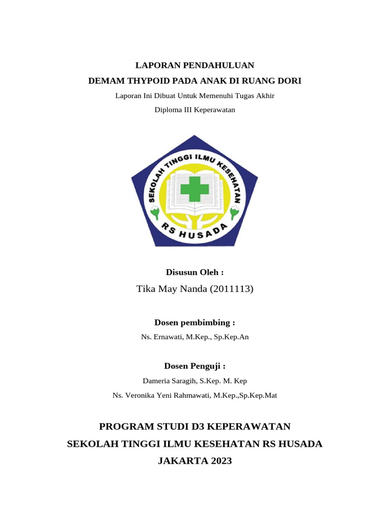 LP Thypoid Anak (Tika May Nanda) | PDF
