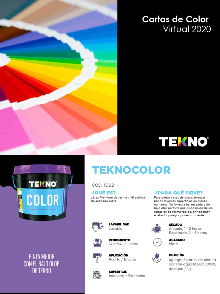 Carta de Color 2020 - Tekno | PDF