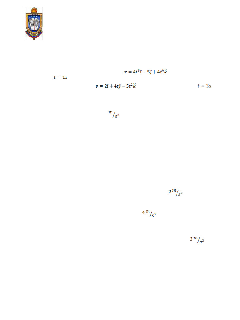 Ejercicios de Movimiento en El Plano | PDF