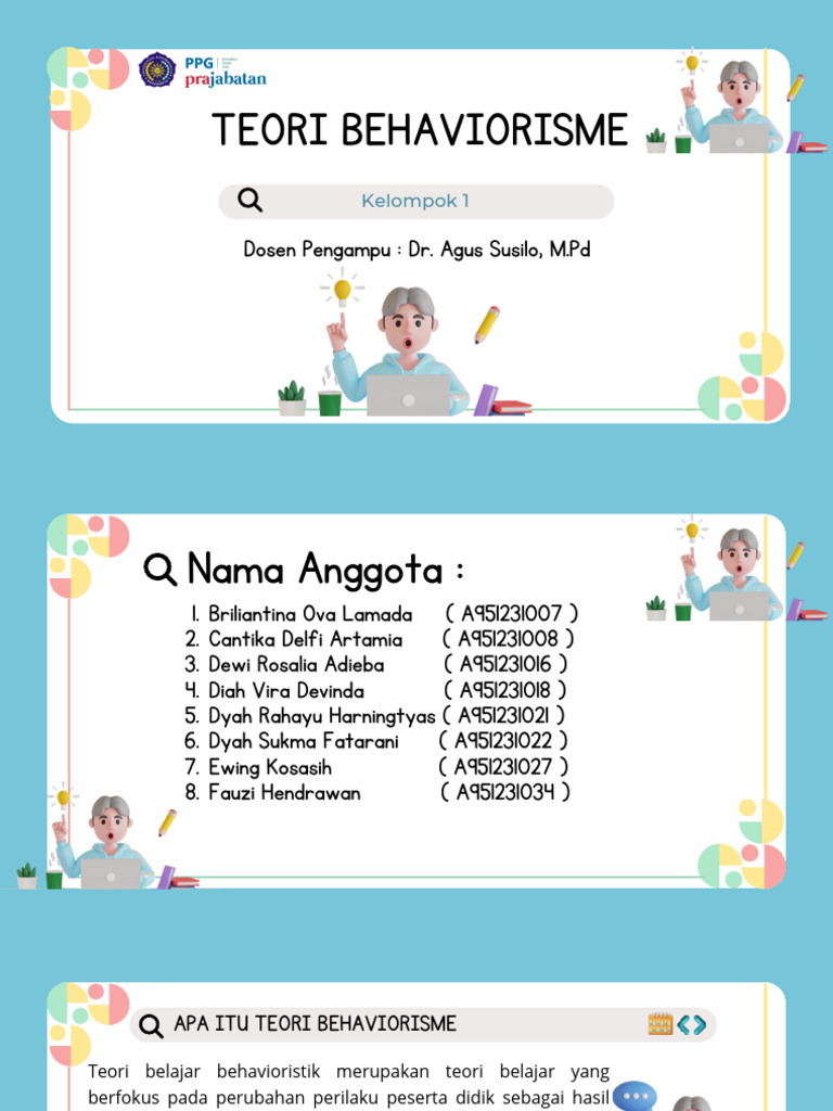 Teori Behaviorisme Kelompok 1 | PDF