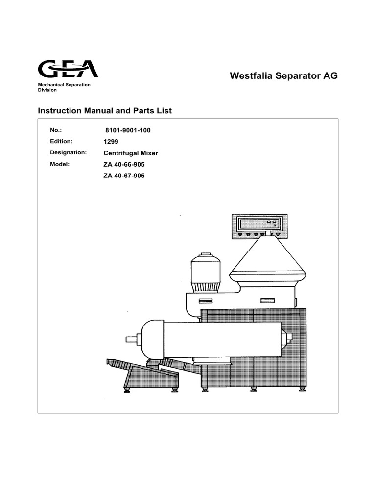 ZA 40 Mixer Manual | PDF