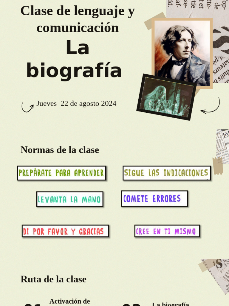 Clase sobre Biografías | PDF