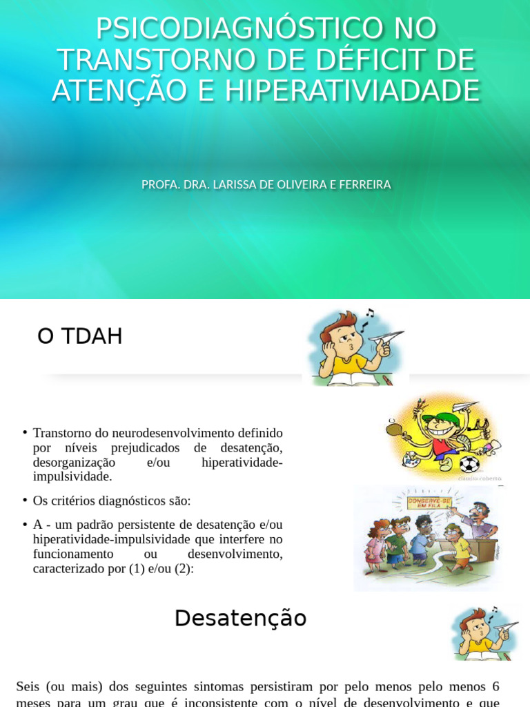 Psicodiagno Stico No TDAH | PDF