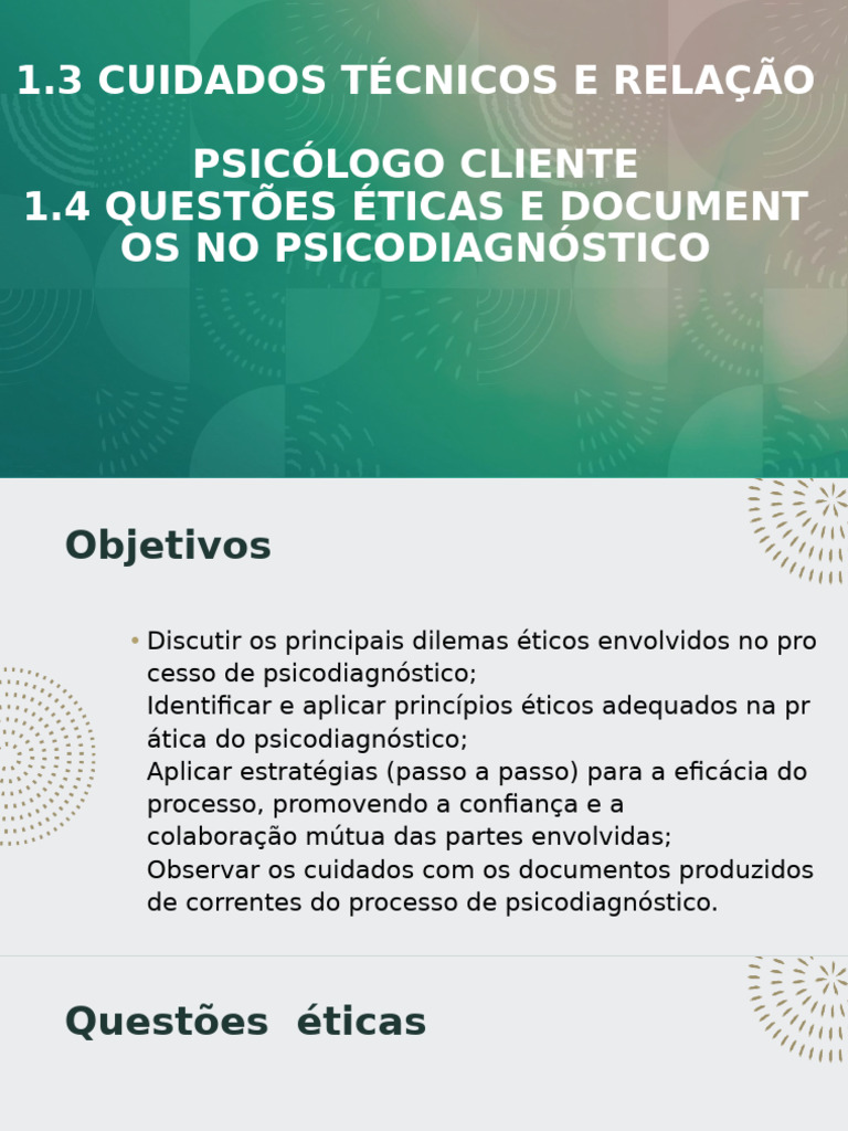 Aula 2 - Questo Es e Cuidados e Ticos e Documentos Escritos 2023.2 | PDF